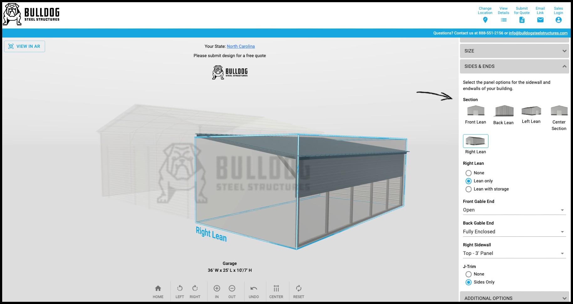 Free Online 3D Metal Garage Tool | Build Your Own Garage